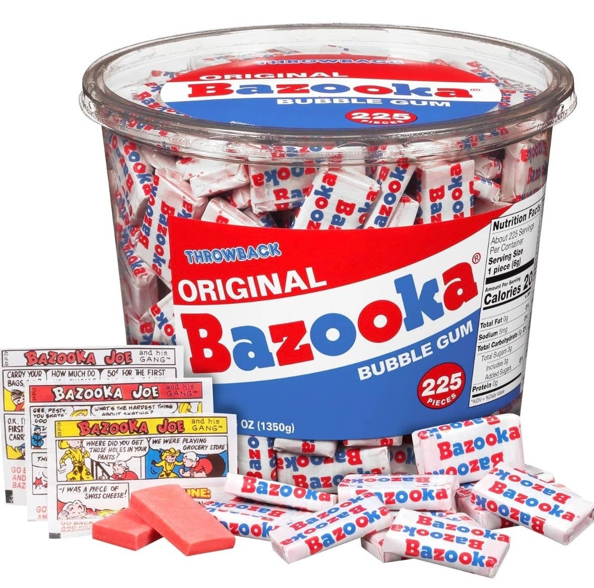 Nostalgic 1947 Original BAZOOKA Retro 225CT Canister Tub | Sassy's Pops ...
